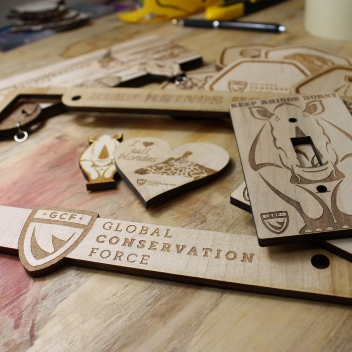 Endangered Animal Wooden Coaster Set | Global Conservation Force